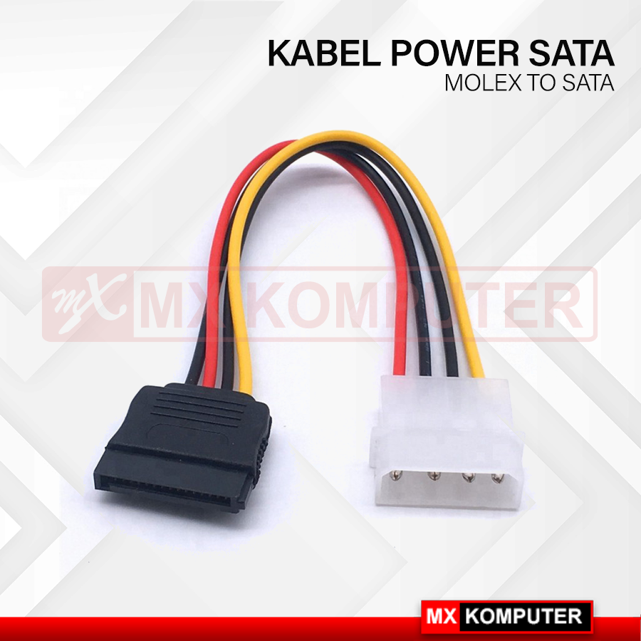 Kabel Power SATA Molex to SATA | MX Komputer Jogja