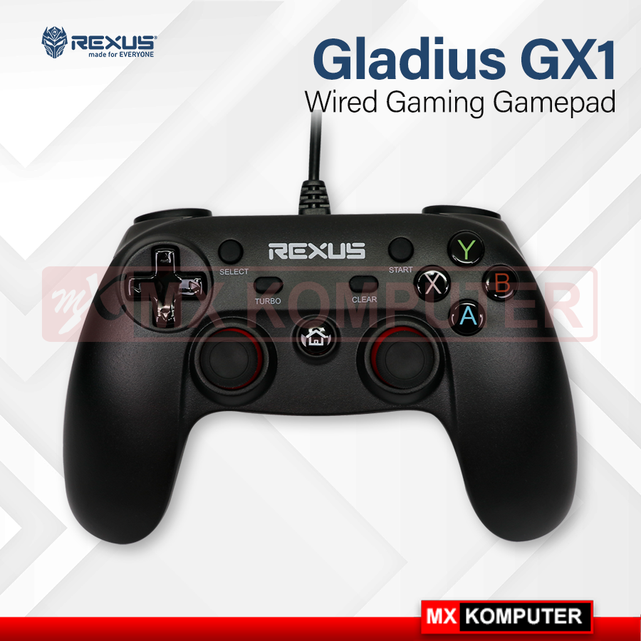 Gamepad Rexus Gladius GX1 – Hitam | MX Komputer Jogja