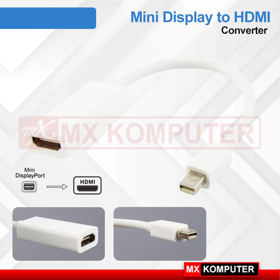 Converter Mini Display to HDMI Female | MX Komputer Jogja
