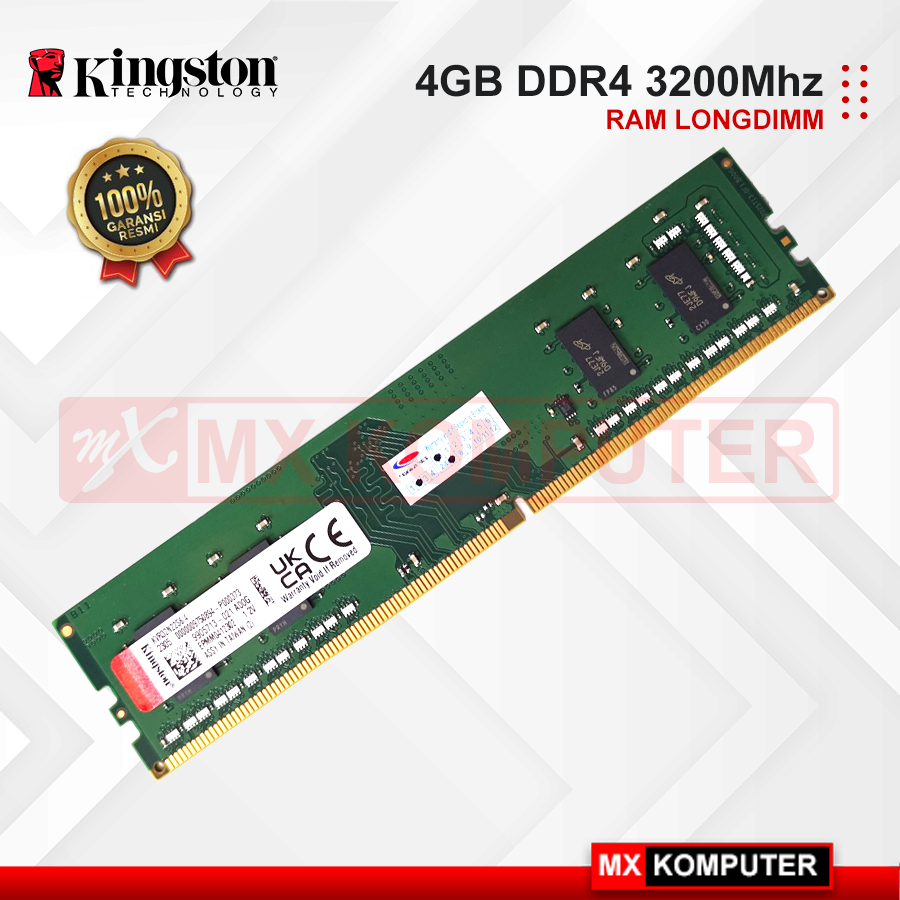 RAM Kingston DDR4 4GB 3200 Mhz Memory PC | MX Komputer Jogja
