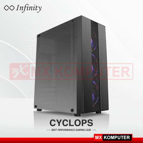 Gaming Case INFINITY CYCLOPS | ATX mATX Mid-Tower | MX Komputer Jogja