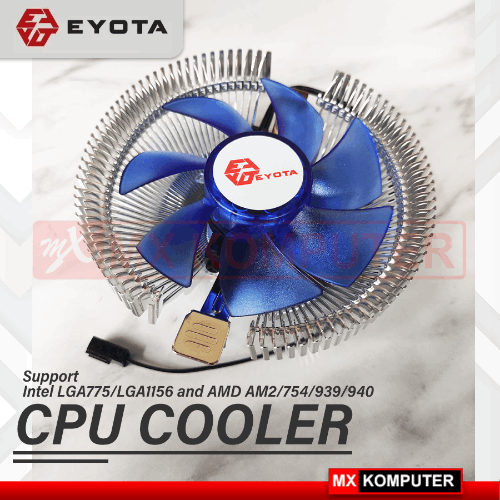 Eyota Led Cpu Cooler Intel Amd Socket Heatsink Fan Mx Komputer Jogja 9994