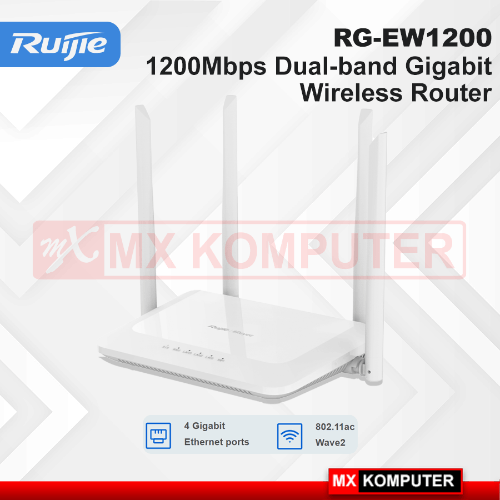 RUIJIE REYEE RG-EW1200 1200M Dual-band Wireless Router | MX Komputer Jogja