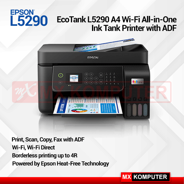 Printer Epson EcoTank L5290 All-in One Print Scan Copy WiFi ADF | MX ...