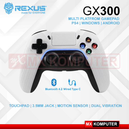 Rexus Gladius GX300 Gamepad Dual Connection – Hitam | MX Komputer Jogja