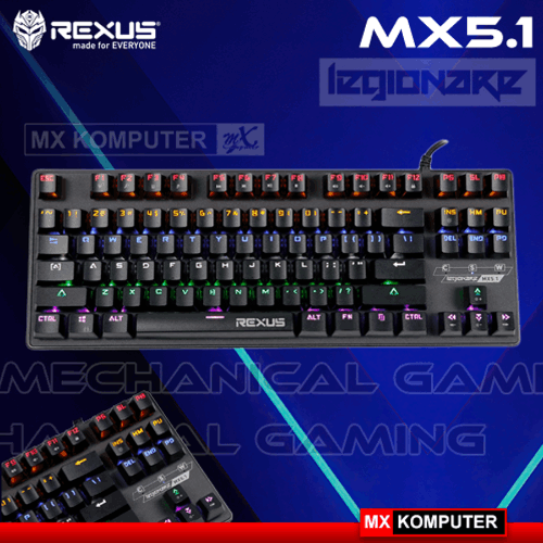 Rexus MX5.1 Legionare Mechanical Gaming Keyboard | MX Komputer Jogja