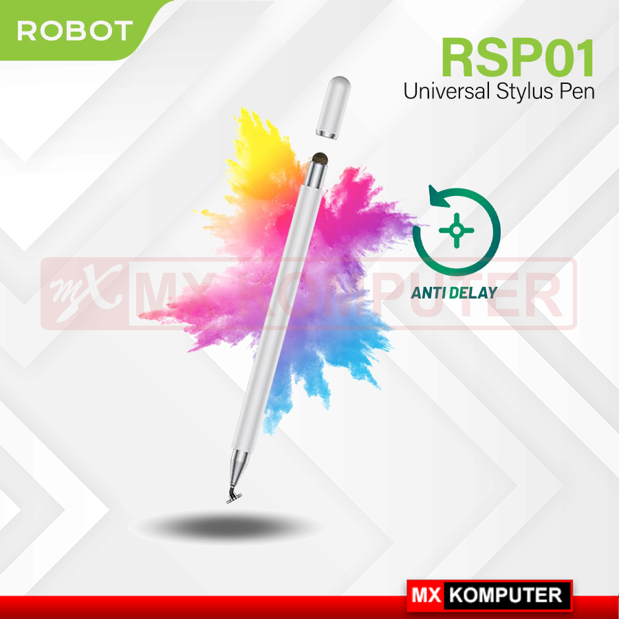 ROBOT RSP01 Universal 2 in 1 Capacitive Stylus Pen – Putih | MX ...