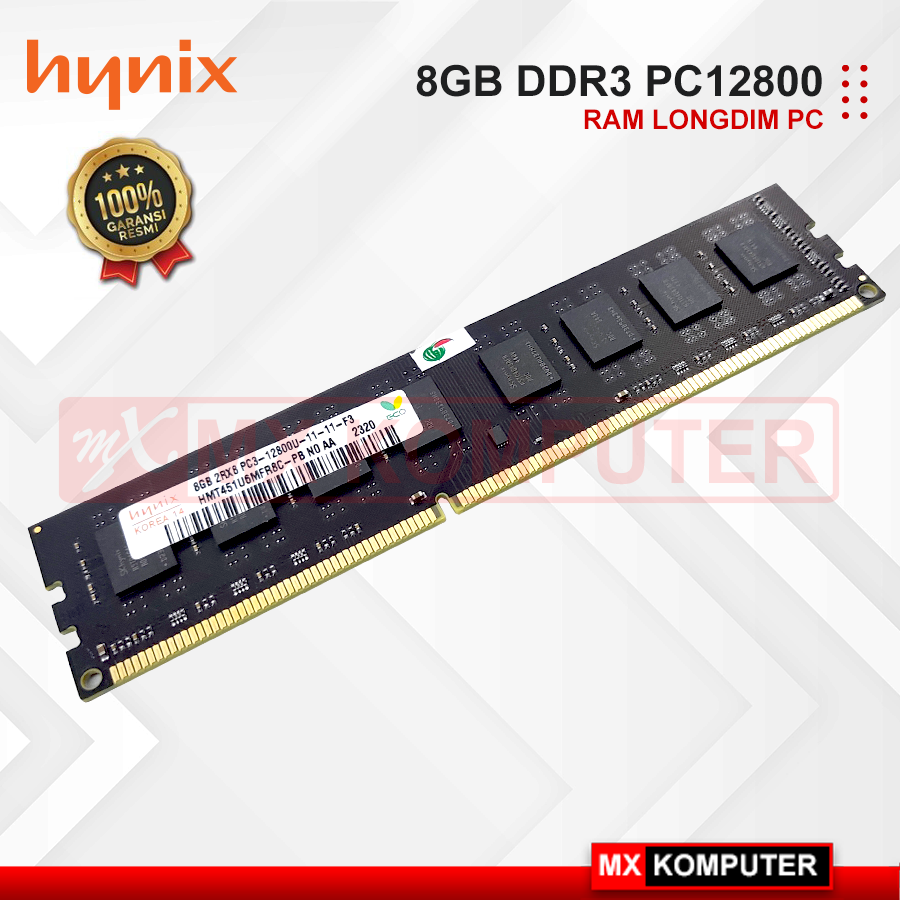 RAM DDR3 8 GB HYNIX PC 12800 FOR PC/KOMPUTER | MX Komputer Jogja