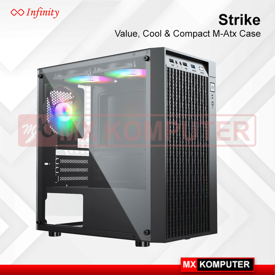 Casing Infinity STRIKE MATX Gaming Case | MX Komputer Jogja