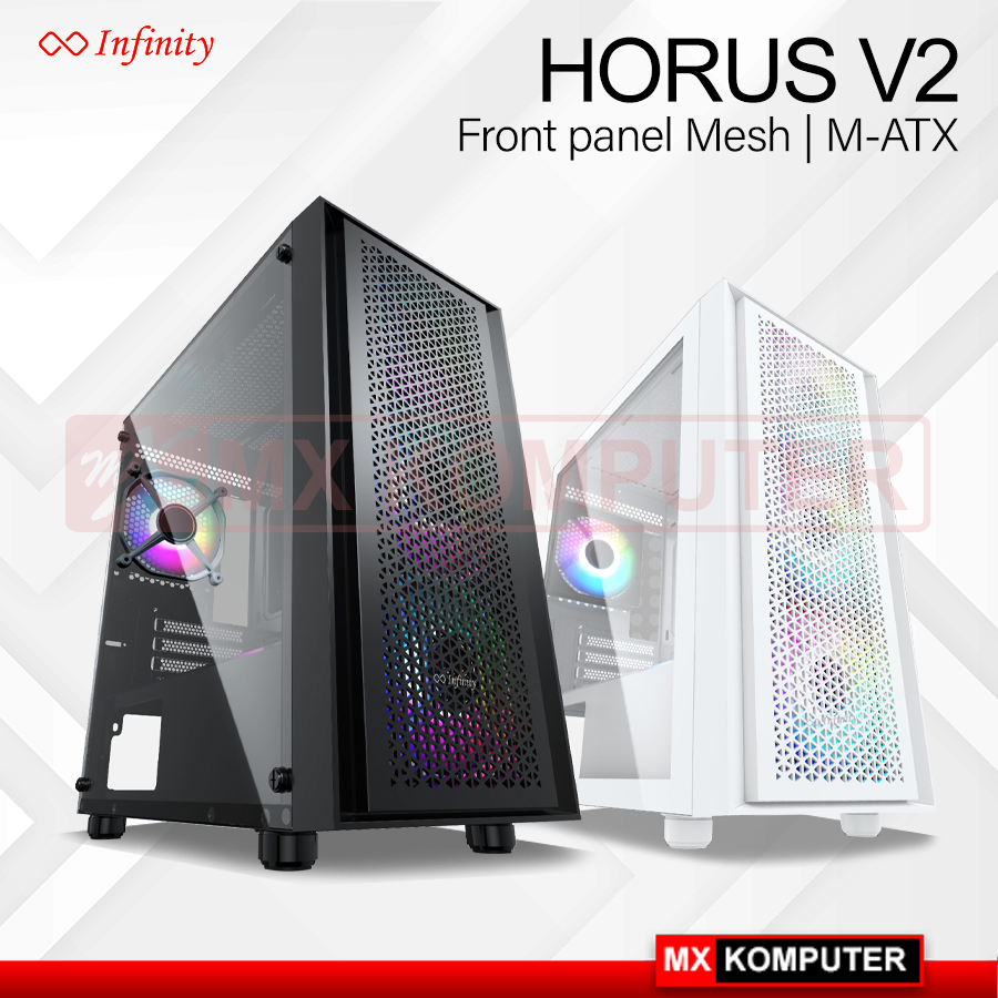 Casing Infinity Horus V2 – mATX Gaming Case | MX Komputer Jogja