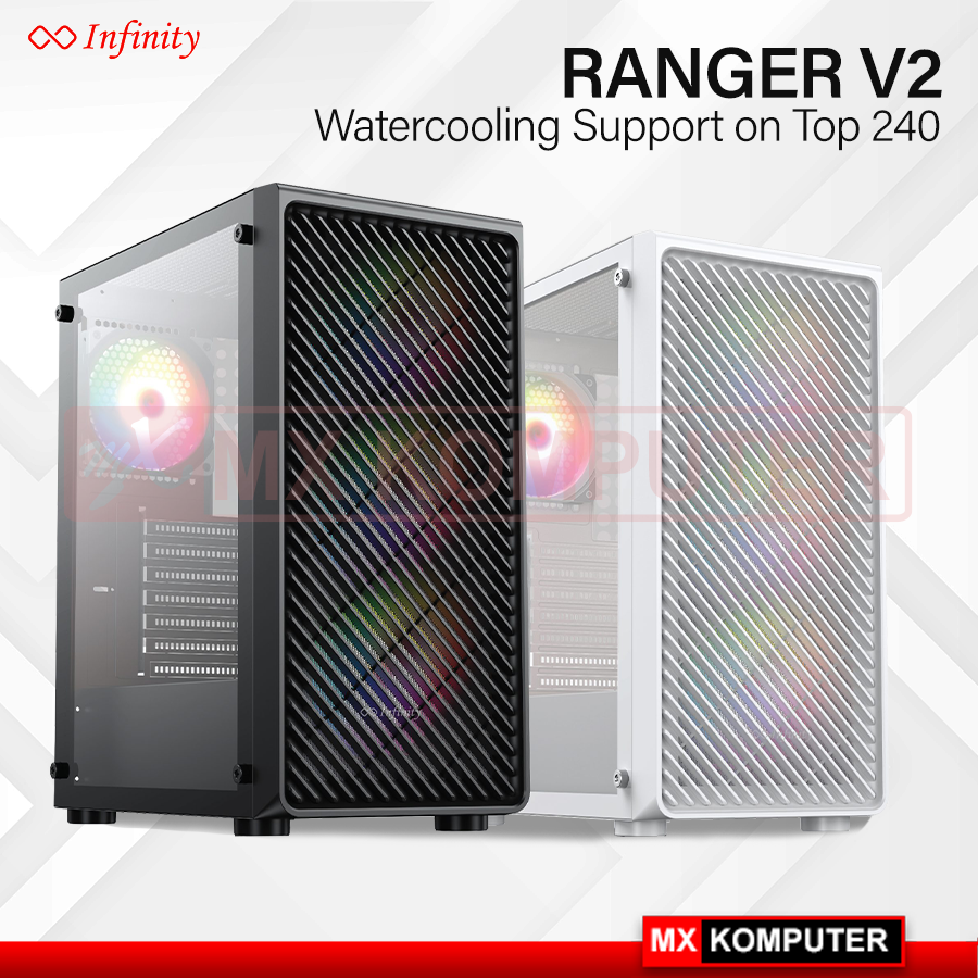 Casing INFINITY RANGER V2 – Hitam | MX Komputer Jogja