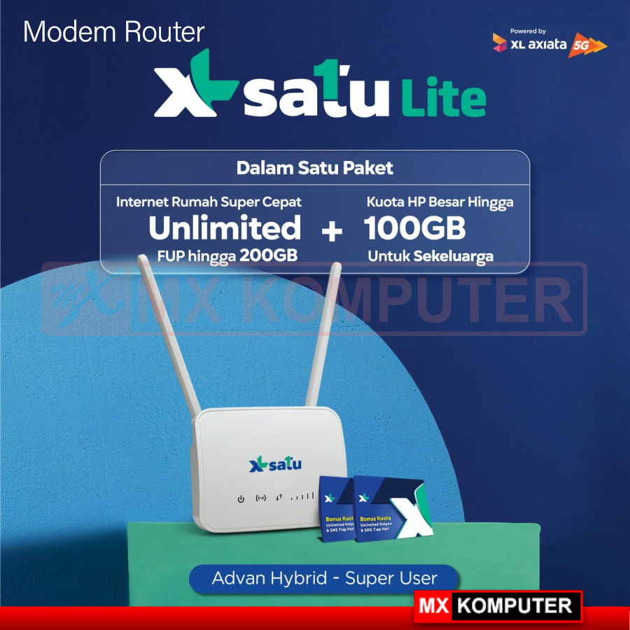 Modem Internet Rumah ADVAN CPE XL SATU Lite Super User Unlimited 100GB ...