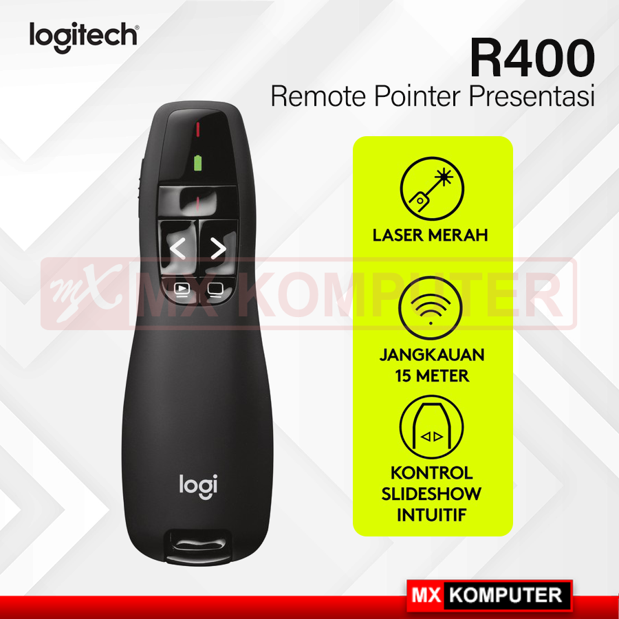 Logitech R400 Remote Pointer Presentasi | MX Komputer Jogja