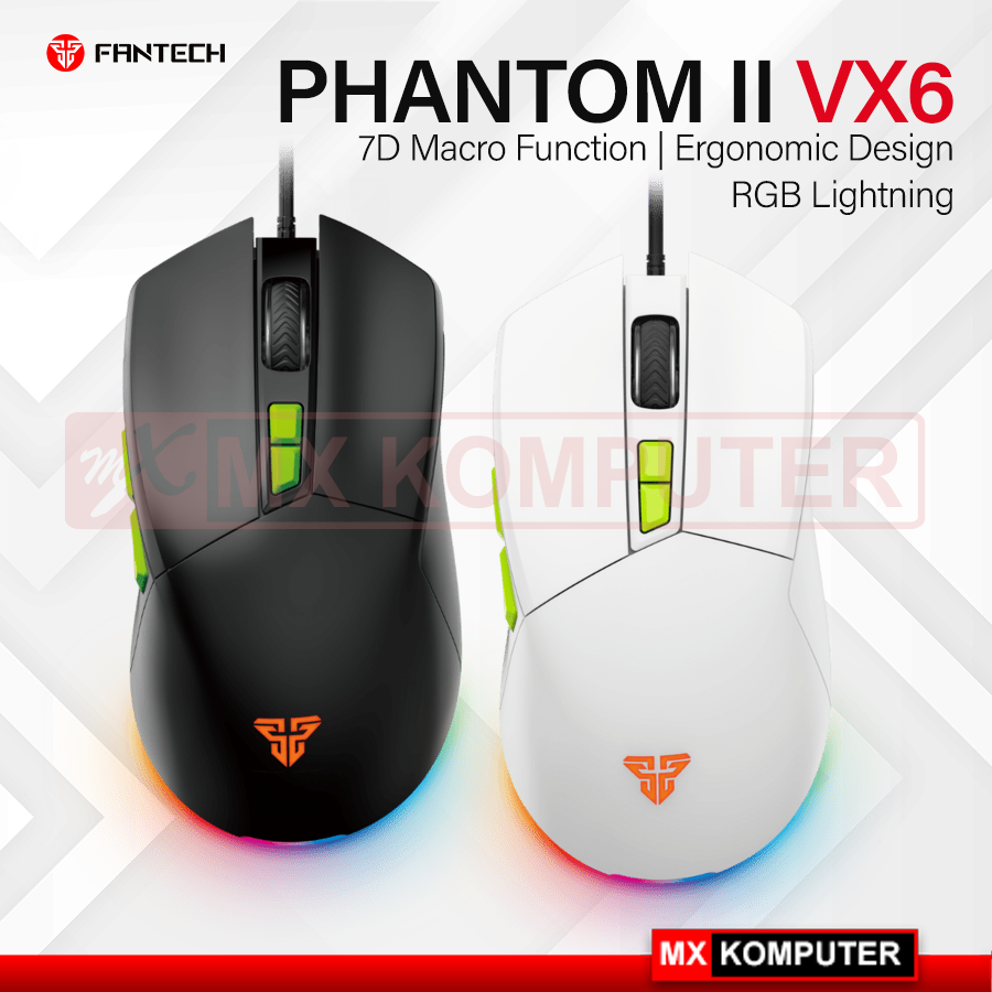 Fantech PHANTOM II VX6 Mouse Gaming Macro | MX Komputer Jogja