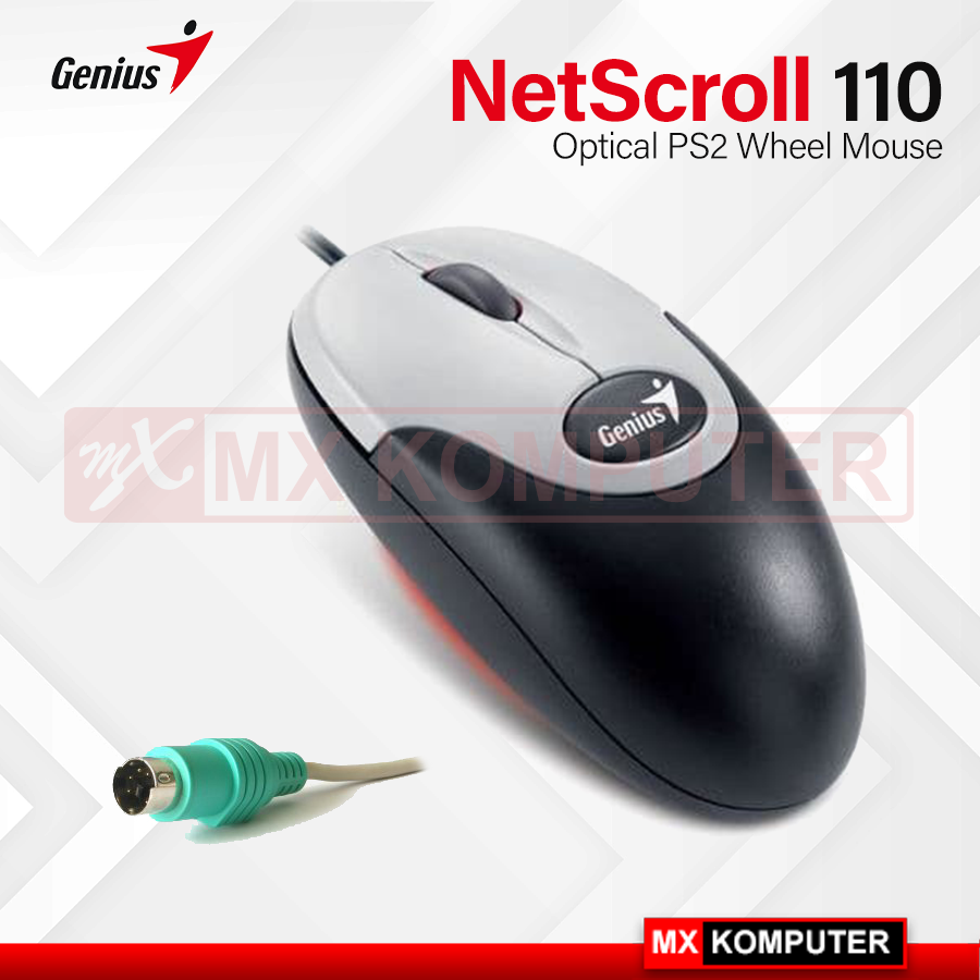 Mouse Optical Genius Netscroll 110 PS2 | MX Komputer Jogja
