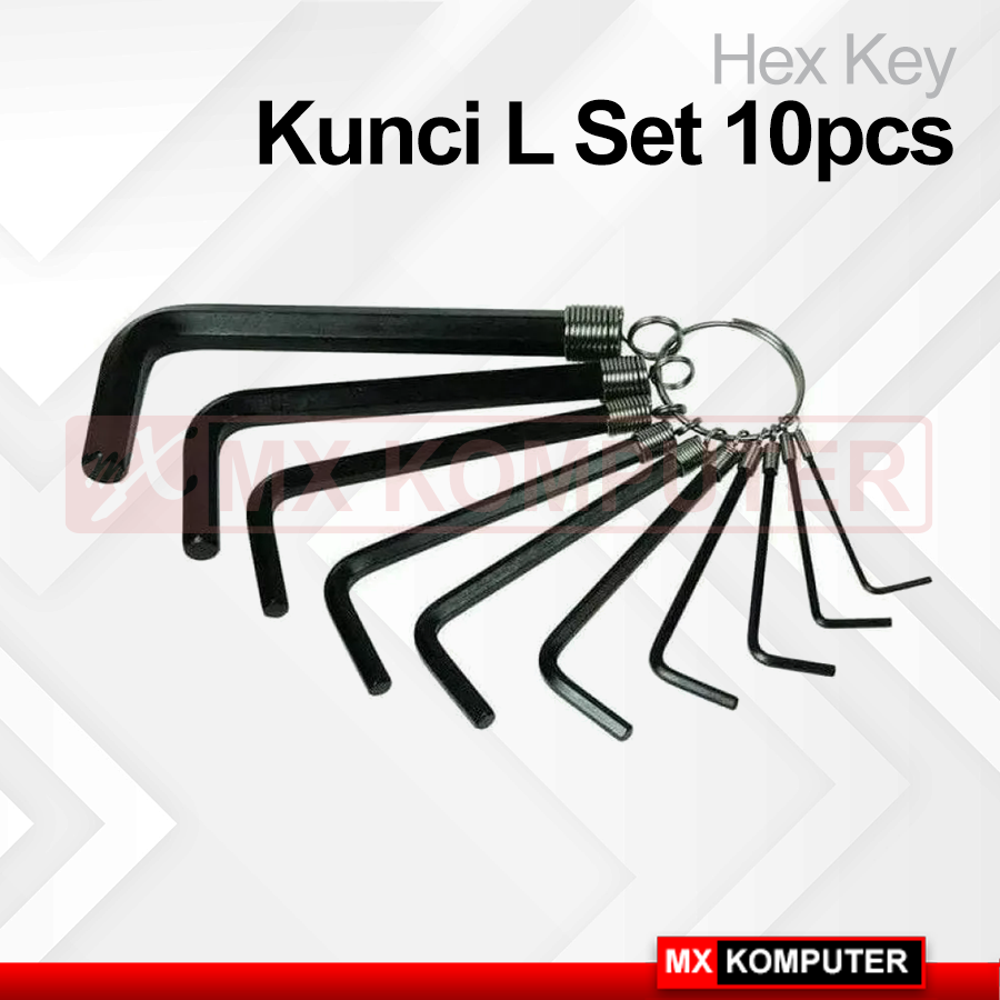 Kunci L Set 10in1 Tools Wrench | MX Komputer Jogja