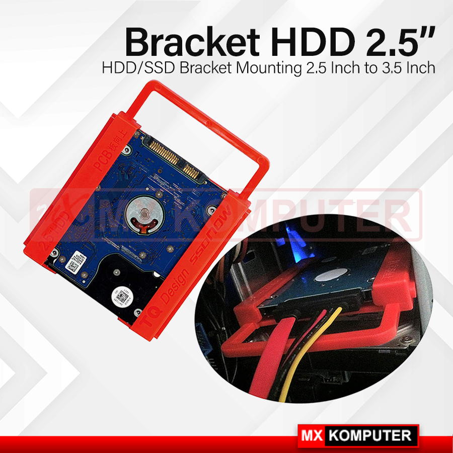 HDD SSD Enclosure Bracket Hardisk Mounting 2.5 Inch to 3.5 Inch | MX ...