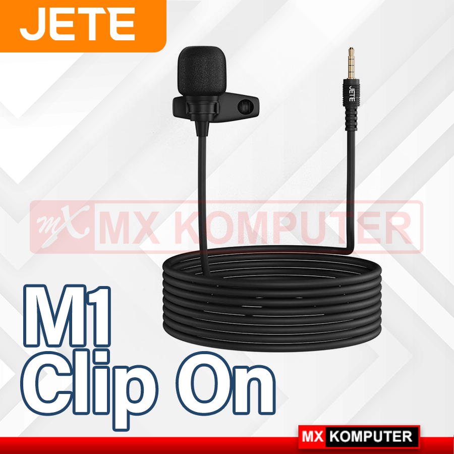 Mic Clip On JETE M1 Microphone External Youtuber for HP/Laptop 3.5mm ...