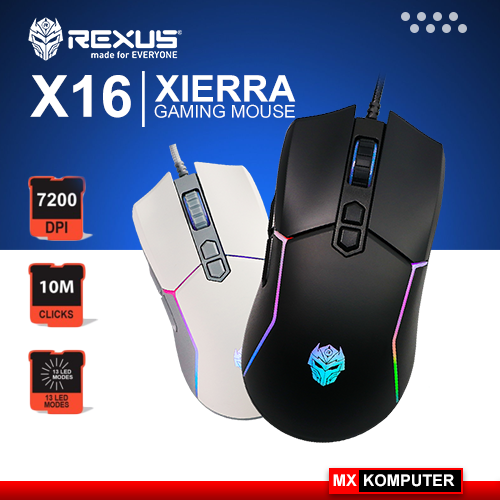 Mouse Gaming Rexus Xierra X16 Rgb | MX Komputer Jogja