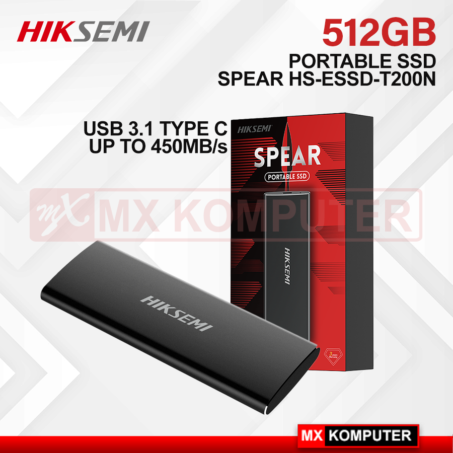 Portable SSD HIKSEMI SPEAR 512GB HS-ESSD-T200N SSD External | MX ...