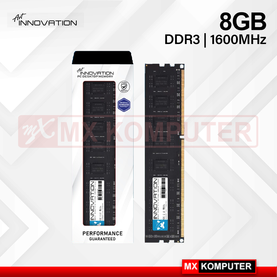 RAM Innovation DDR3 8GB 1600 mhz Memory PC Komputer | MX Komputer Jogja