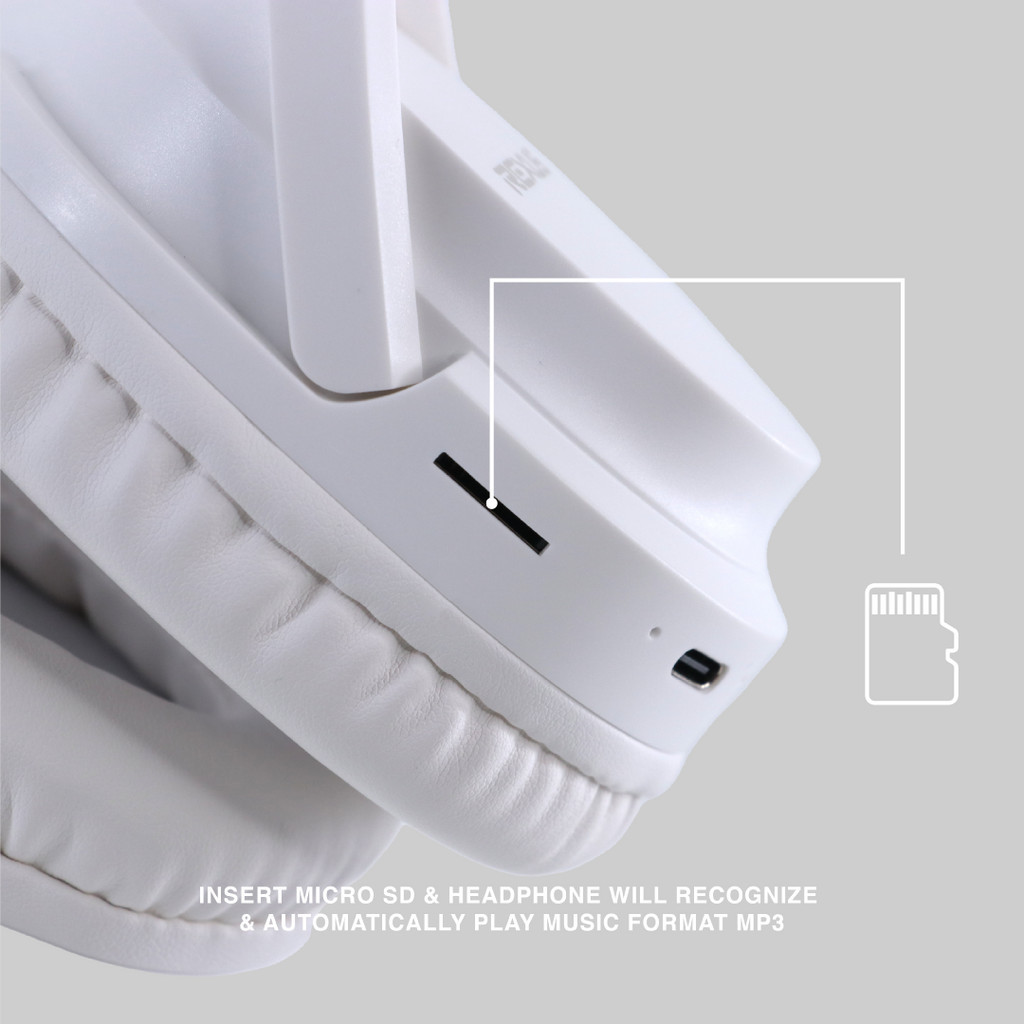 Headset Rexus M2 Bluetooth – Putih | MX Komputer Jogja