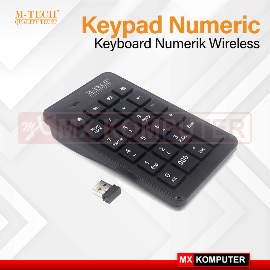 M-Tech Keyboard keypad Angka Numerik Wireless | MX Komputer Jogja
