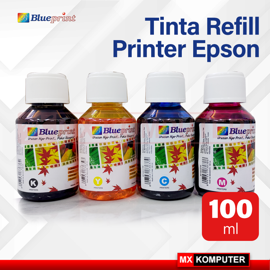 Tinta Refill Botol Blueprint 100Ml Printer Epson – Hitam | MX Komputer ...