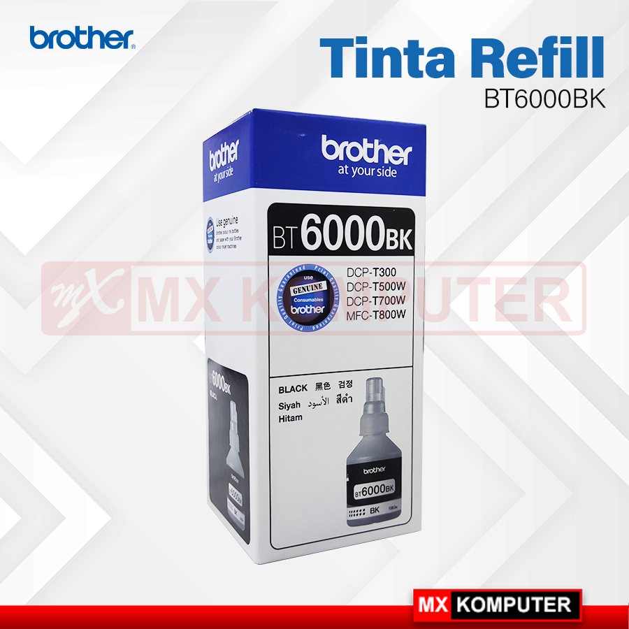 Tinta Refill Printer Brother BT6000BK – Hitam | MX Komputer Jogja