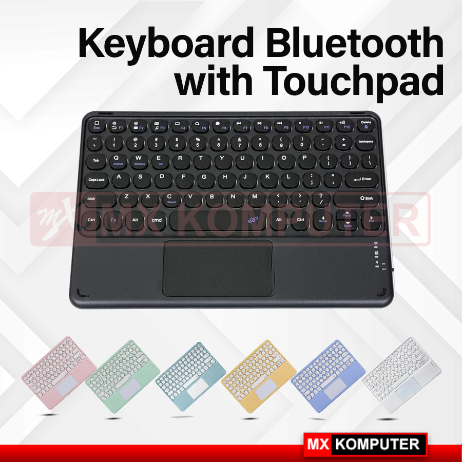 Keyboard Wireless Bluetooth with Touchpad | MX Komputer Jogja