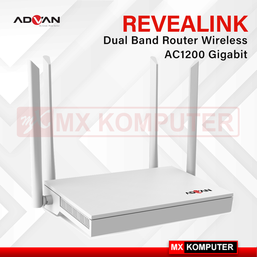ADVAN REVEALINK Dual Band Router Wireless AC1200 WIFI GIGABIT MU-MIMO ...