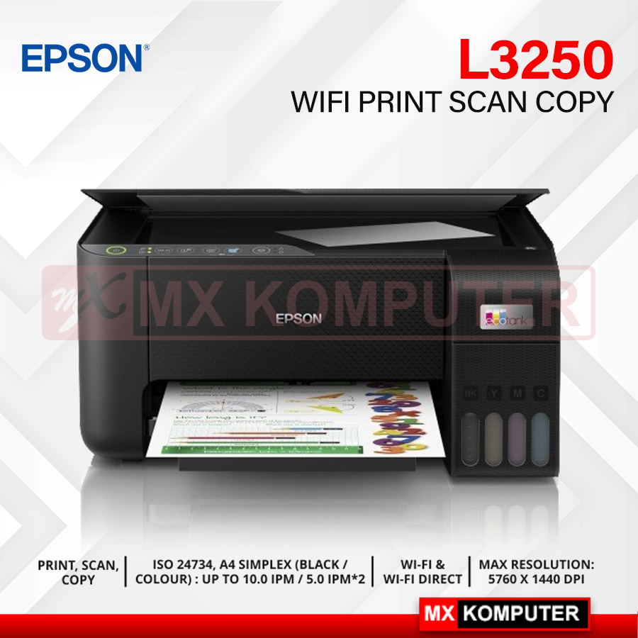 Printer Epson L3250 A4 All in One Ink Tank Printer Wifi Print Scan Copy ...