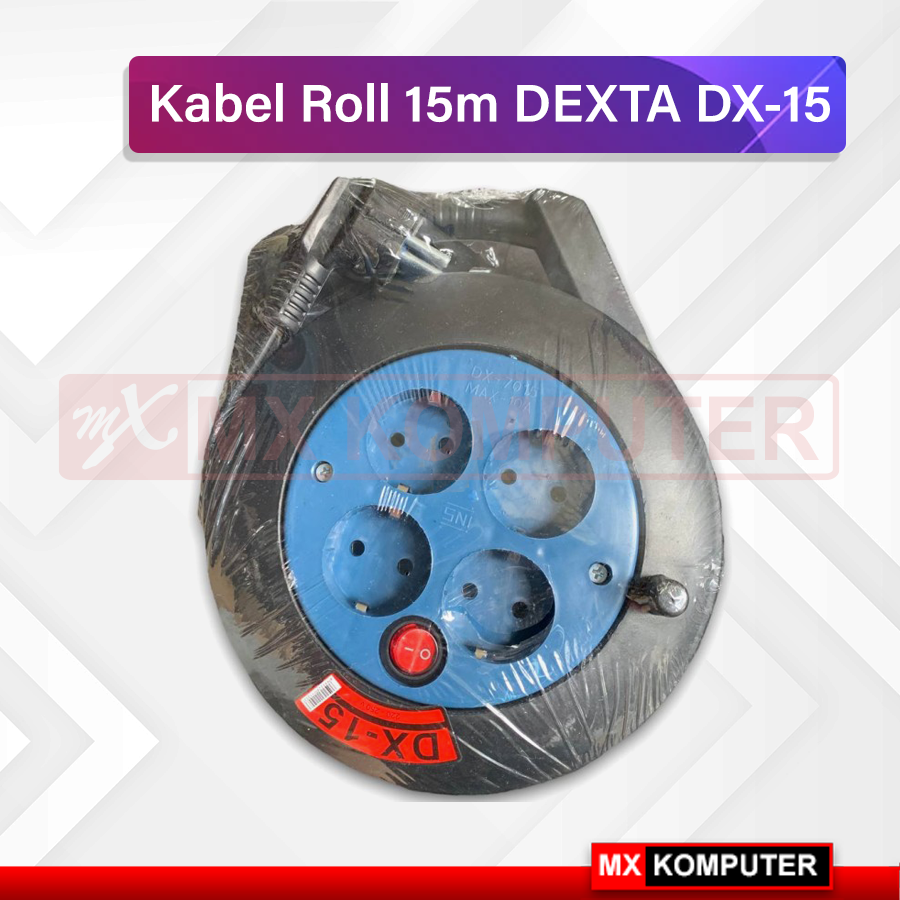 Kabel Roll Gulung DEXTA DX-15 15 Meter + Saklar Switch On/Off – Full ...
