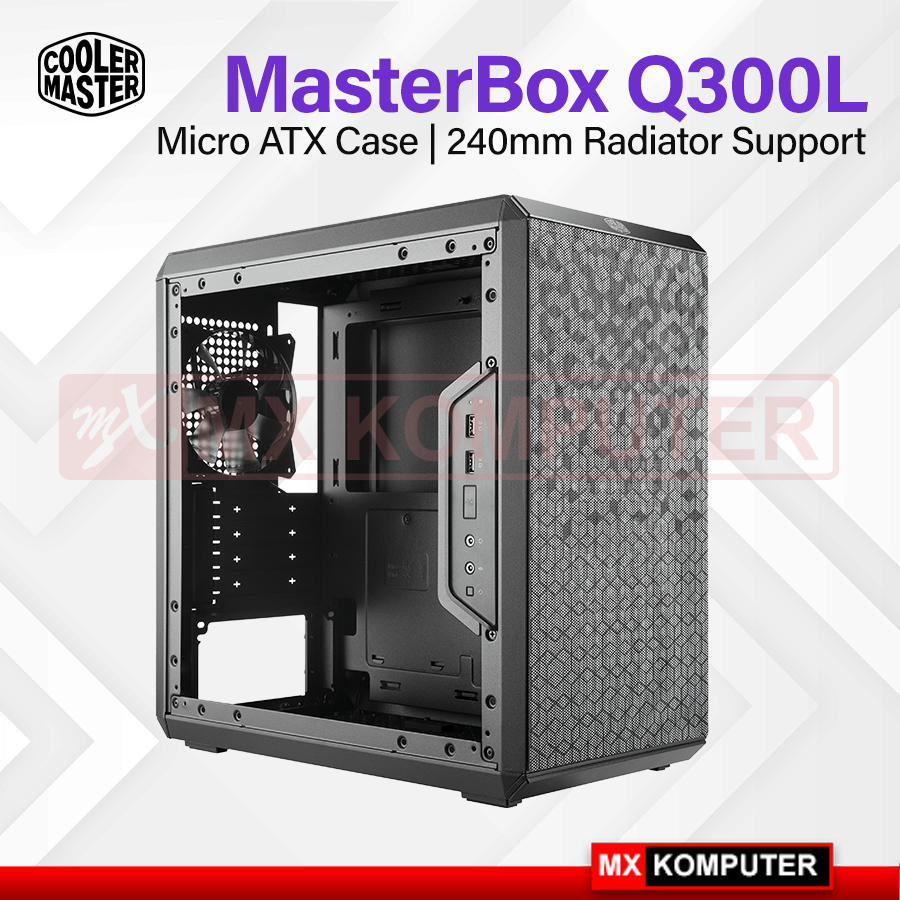 Casing Cooler Master MasterBox Q300L Mini Tower PC Case | MX Komputer Jogja
