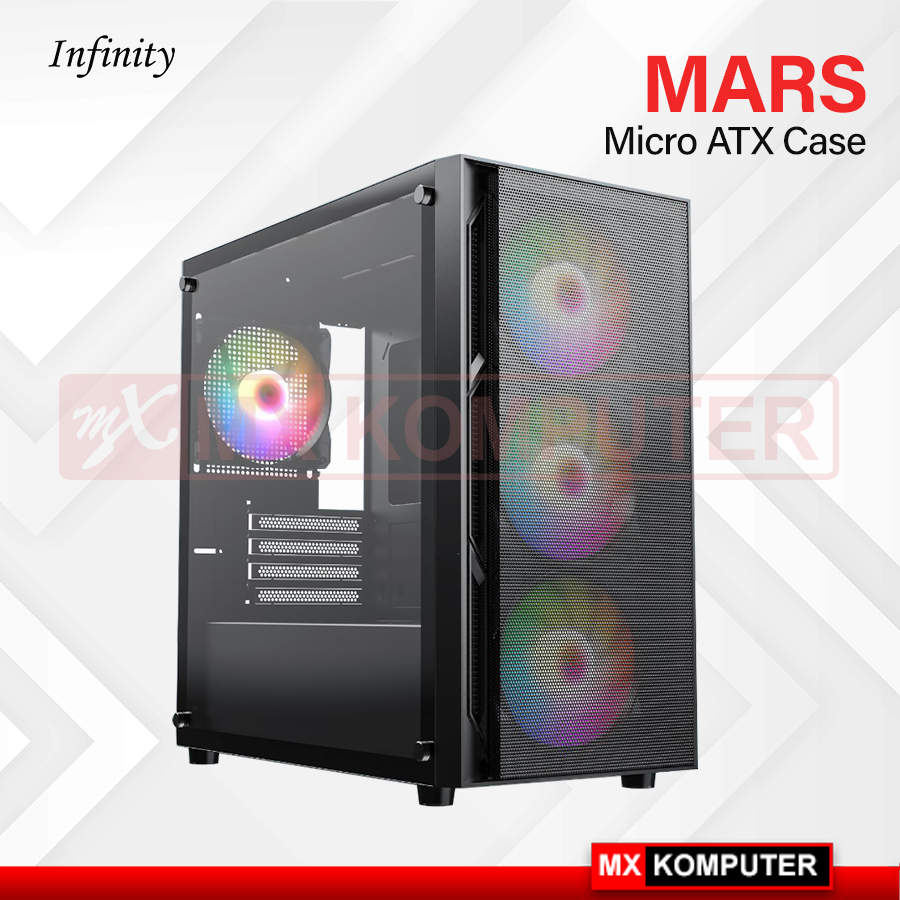 Casing INFINITY MARS – ATX mATX Gaming Case | MX Komputer Jogja