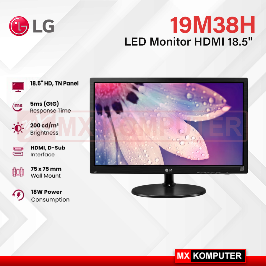Monitor LG 19M38H 18.5″ HDMI VGA | MX Komputer Jogja