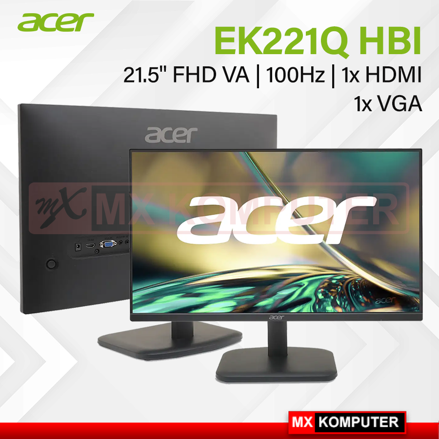 Monitor ACER EK221Q H 22 Inch VA 1ms 100Hz FHD HDMI | MX Komputer Jogja