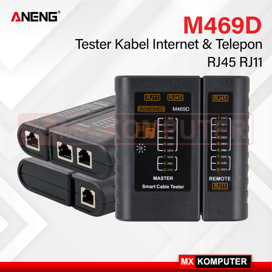 ANENG LAN Tester Kabel Jaringan Network Internet Telepon RJ45 RJ11 ...