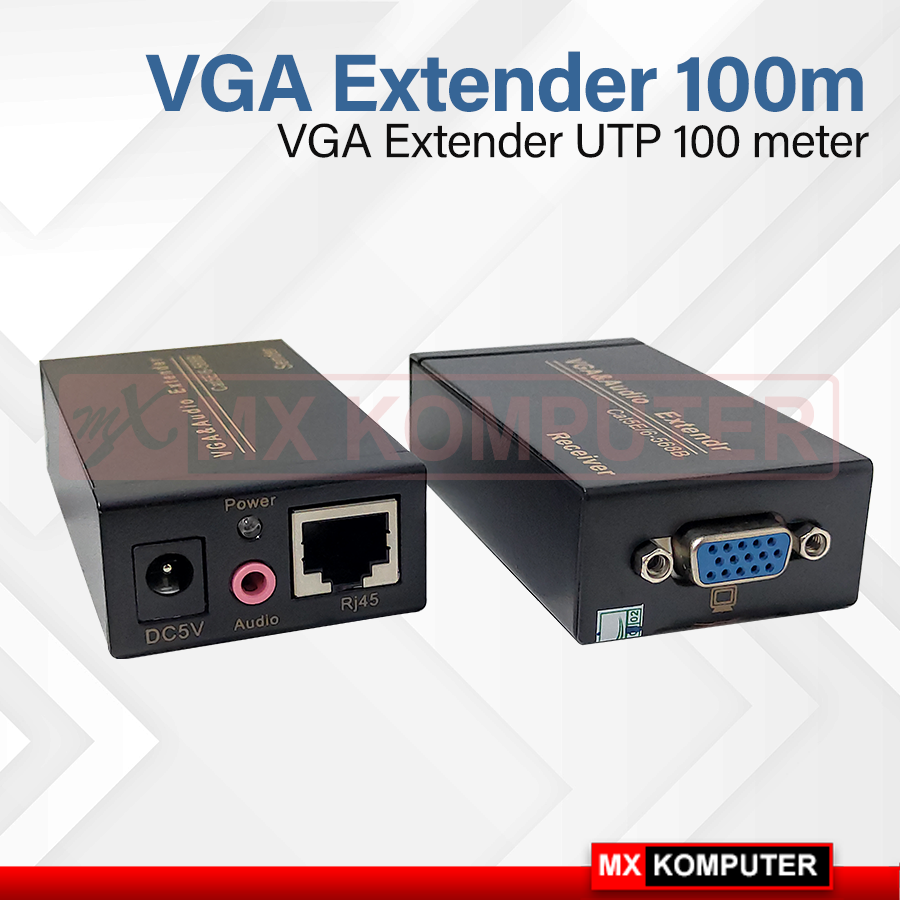 VGA Extender 100m CAT5 UTP LAN 100 Meter | MX Komputer Jogja