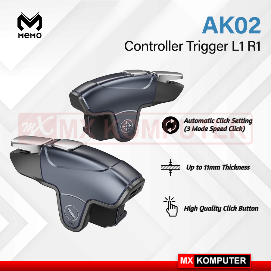 Memo AK02 Automatic Trigger Controller l1 r1 Gaming For Mobile Phone ...