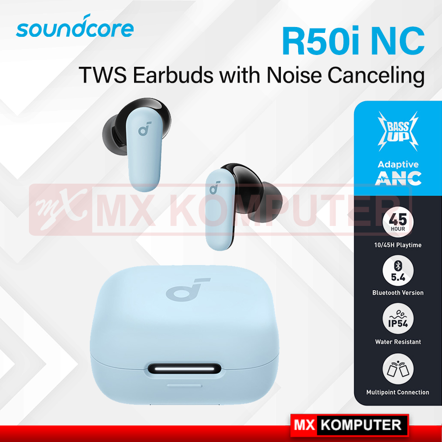 Soundcore Anker R50i NC Earbuds Adaptive Noise Canceling Headset ...