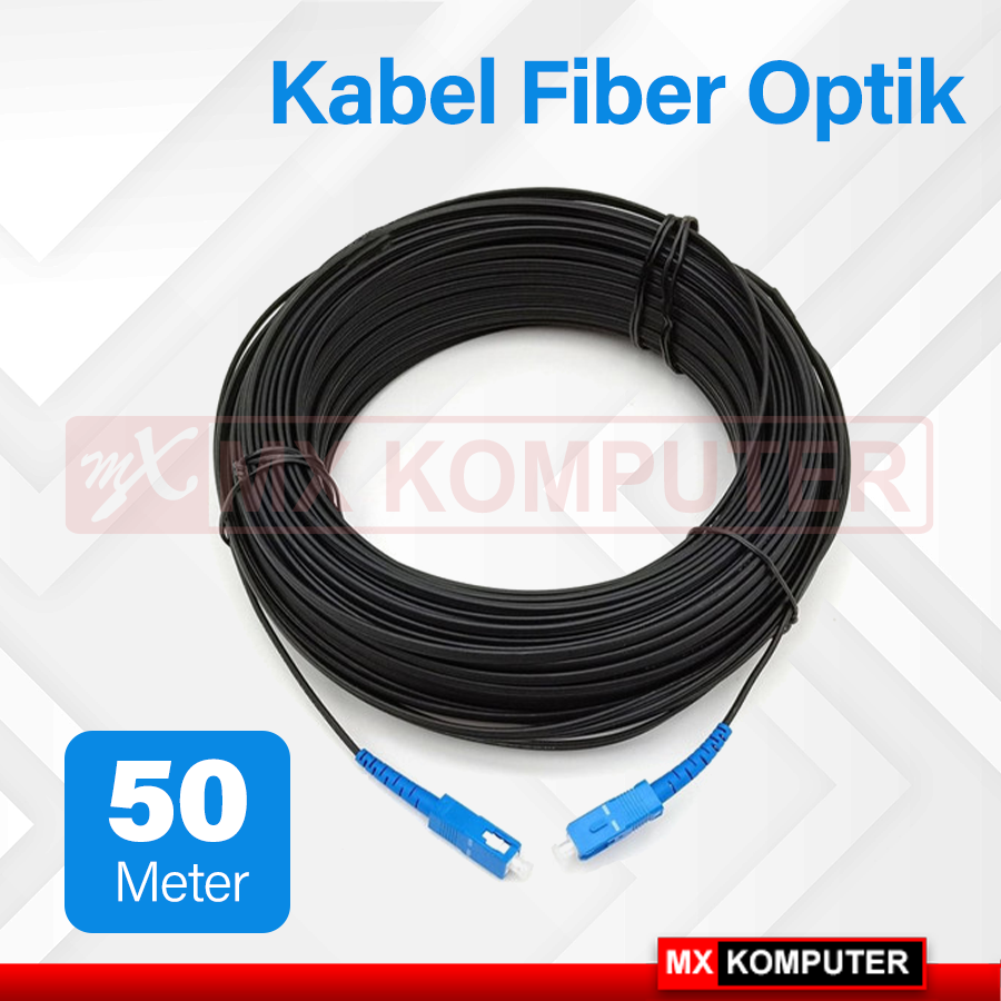 Kabel Fiber Optik Kabel FO Dropcore – 50 Meter | MX Komputer Jogja