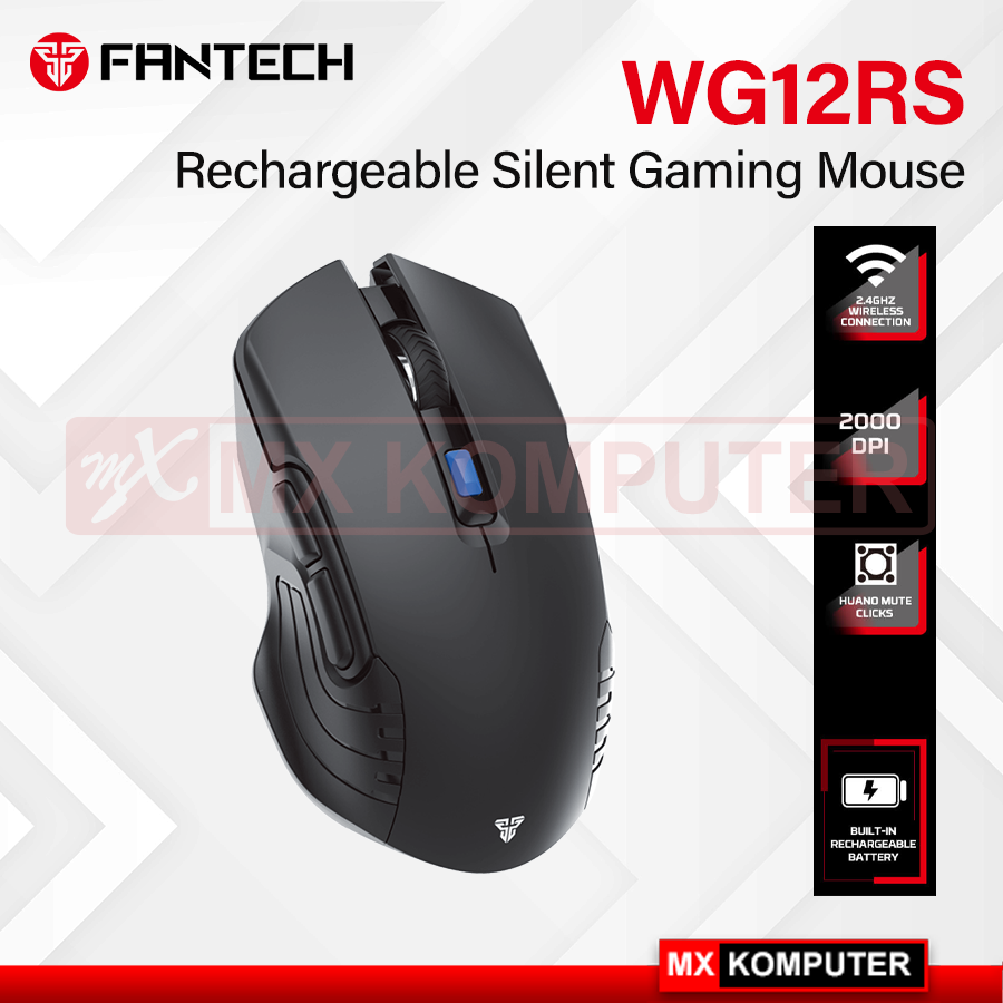 Fantech RAIGOR III Rechargeable Mouse Wireless Gaming Silent Click ...