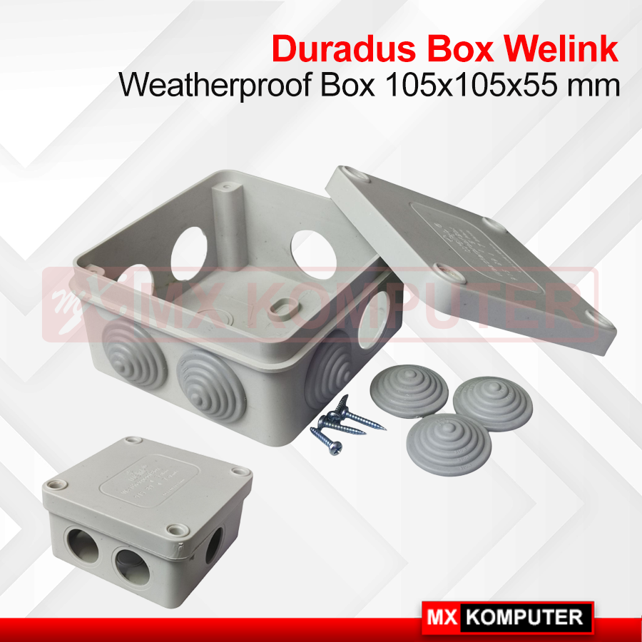 Duradus Junction Box CCTV Welink Weatherproof Ukuran 10,5 x 10,5 x 5,5 ...