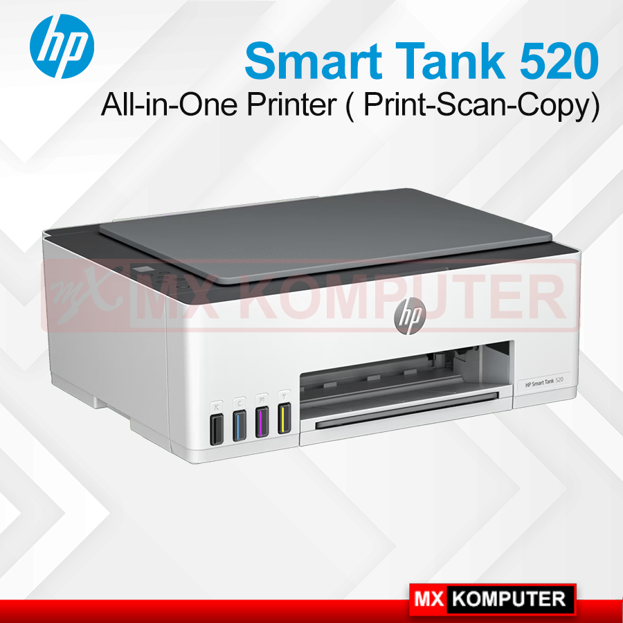 Printer HP Smart Ink Tank 520 AIO Print Scan Copy | MX Komputer Jogja
