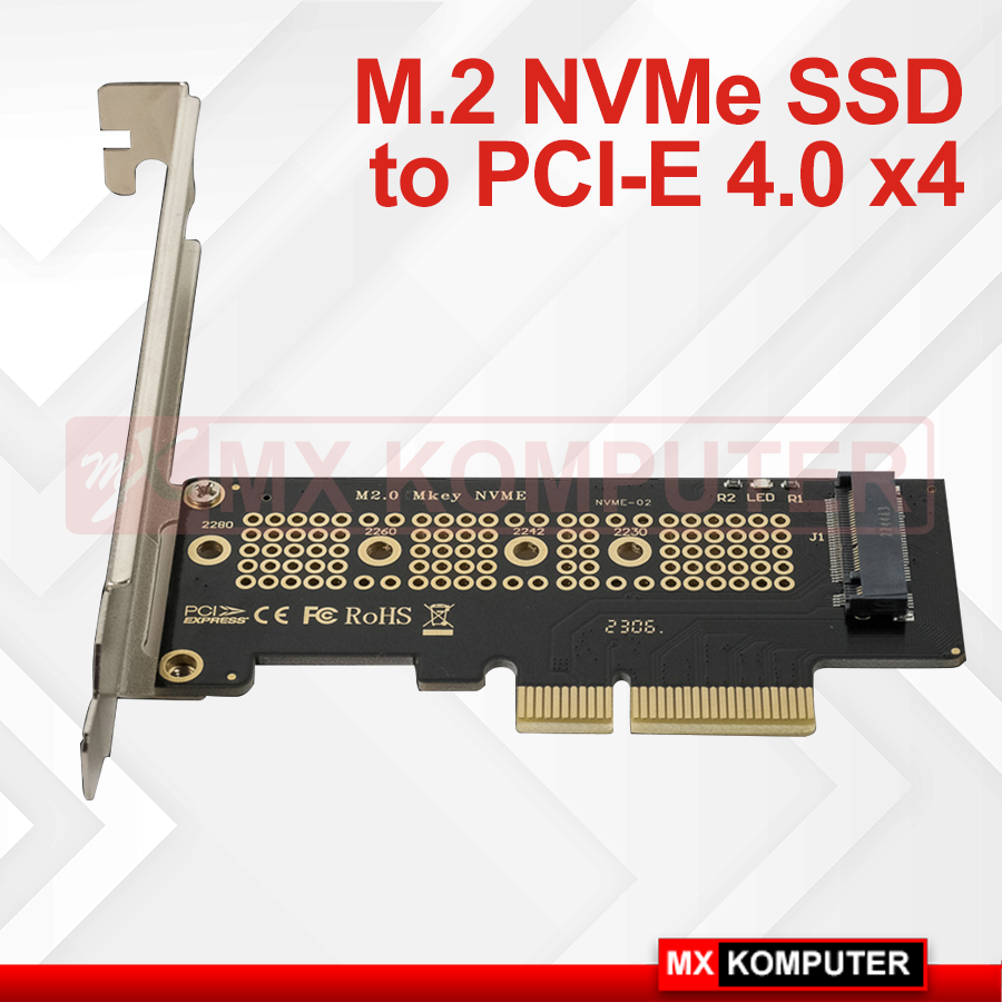 PCI Express x4 M.2 NVMe SSD NGFF M Key M2 PCIE PCI-E ADAPTER DESKTOP ...