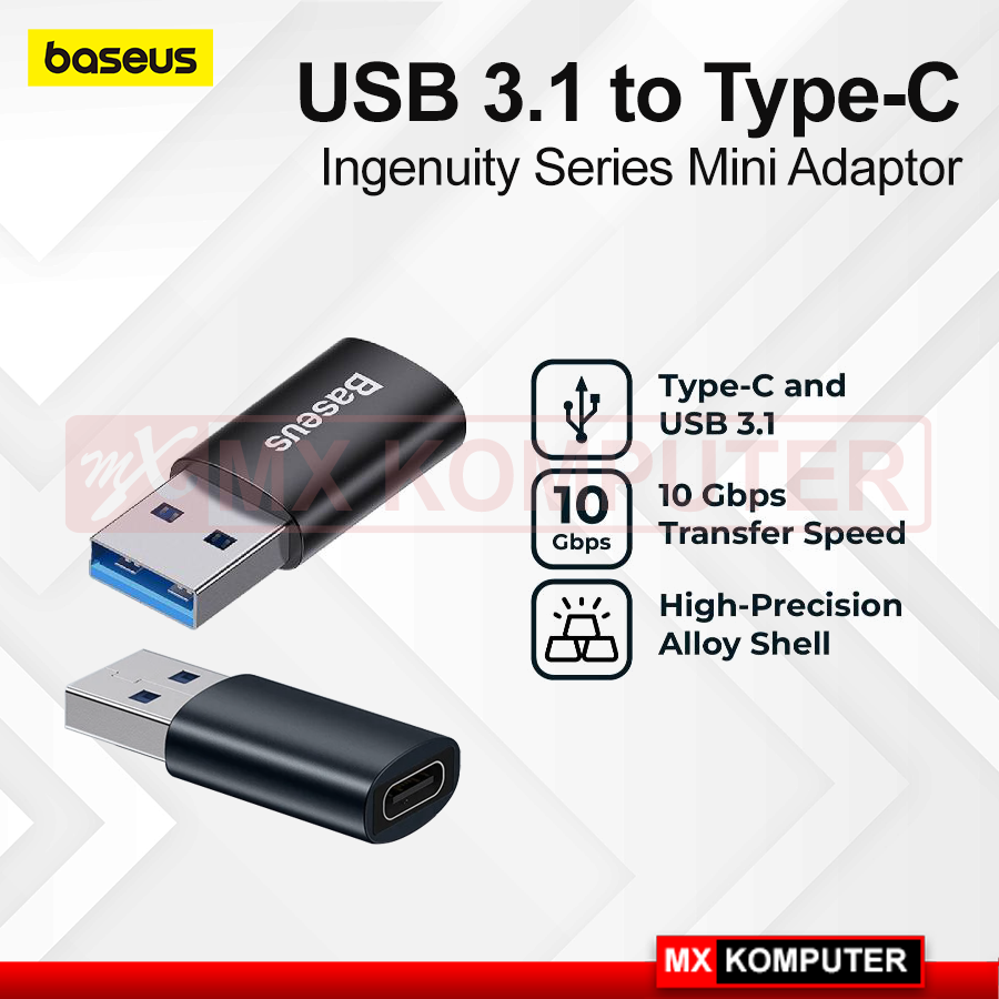 Baseus Ingenuity Series Mini OTG Adaptor USB 3.1 to Type-C ZJJQ | MX ...